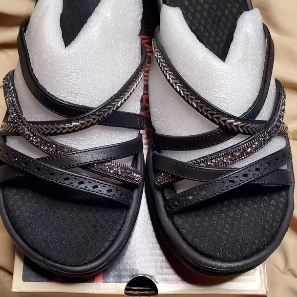 Skechers | Shoes | Sketchers Memory Foam Sandals | Poshmark